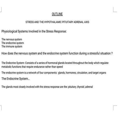 SM Unit-2 The Endocrine System.pdf stress mangement | PDF