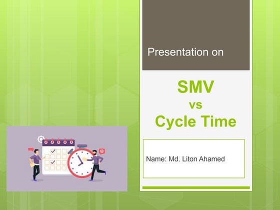 Standard minute value( SMV) in garments, calculation and importance | PPT