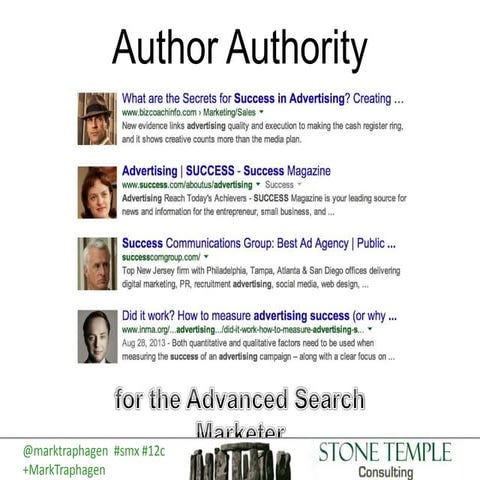 Author Authority for Advanced Search Marketers | PPT