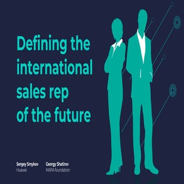 RevGen summit 2019 — Sales rep of the future | PPT