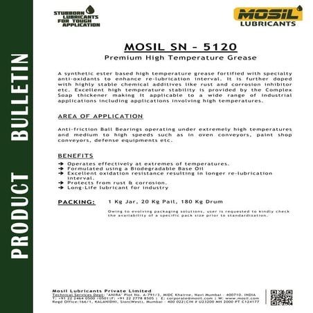 High temperature grease | PDF