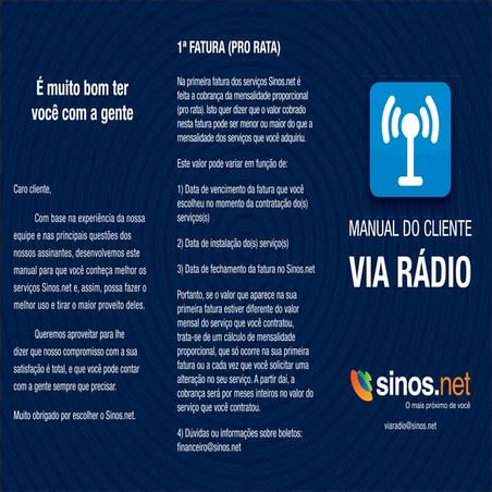 Manual do Cliente Sinosnet | PPT