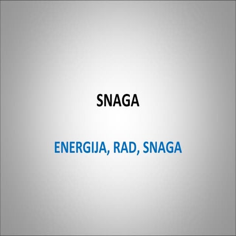 Snaga 9 | PPT