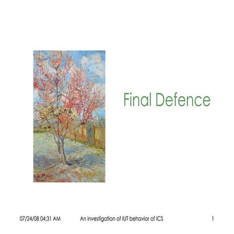 final defence | PPT