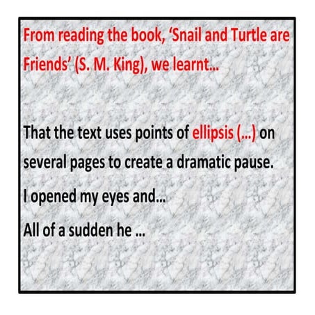 Snail and Turtle Are Friends Learning | PPT