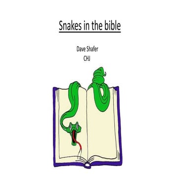 Snakes in the bible, adult ed | PPTX | Reptiles | Pets