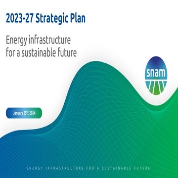 Snam 2022-2026 Strategic Plan | PDF