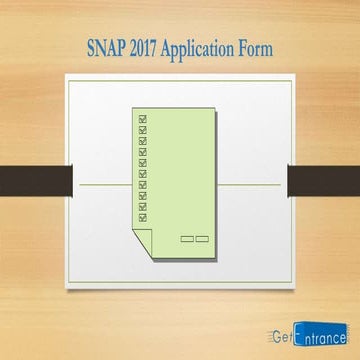 SNAP 2017 Registration | PPTX