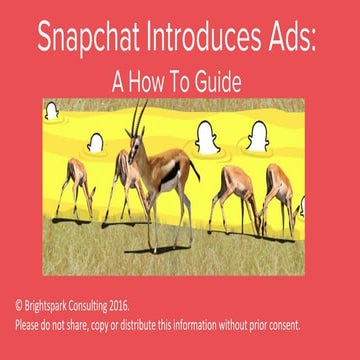 Snapchat Introduces Ads: A How To Guide | PPT