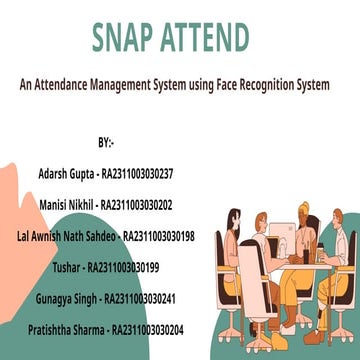 snap attend ppt to tack attandance in technical way | PPTX
