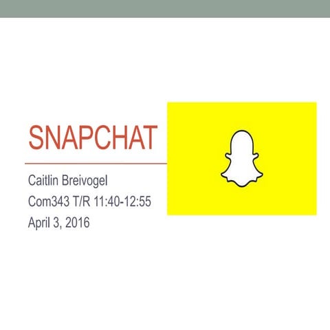 Snapchat (1) | PPTX