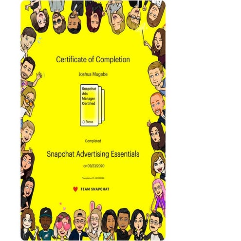 Snapchat advertising essentials certification | PPT