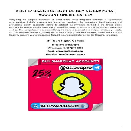 Best 17 USA Strategy For Buying Snapchat Account Online Safely.docx