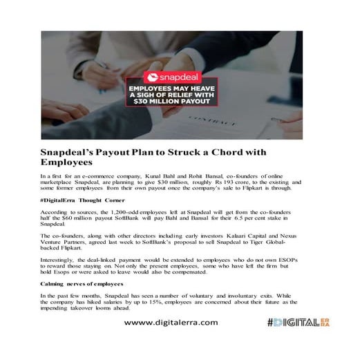 SNAPDEAL BUSINESS AND OPERATION | PPTX