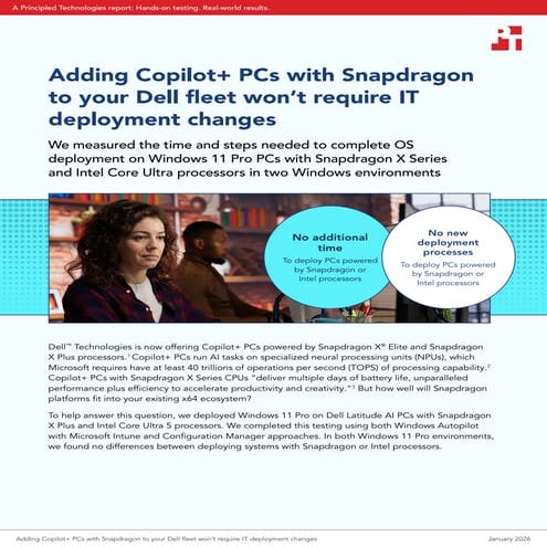 Adding Copilot+ PCs with Snapdragon to your Dell fleet won’t require IT ...