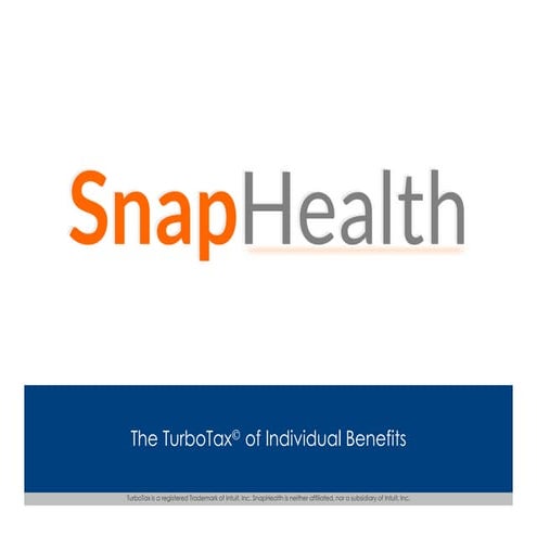 SnapHealth Seed Round | PDF | Health Insurance | Insurance