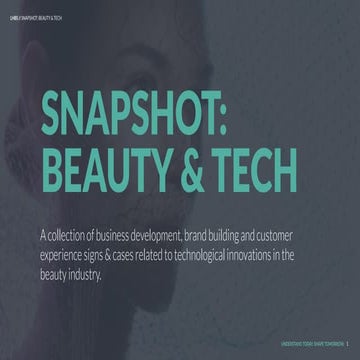 Snapshot: Beauty & Tech | PDF