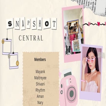 SnapShot Central Entrepreneurship assignment | PDF