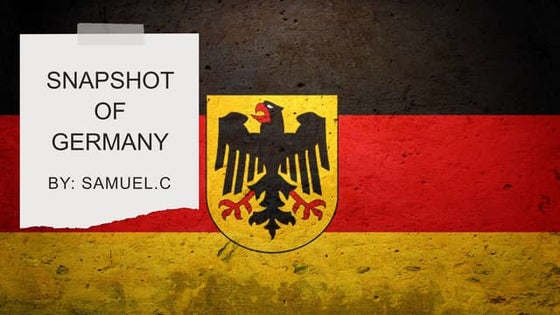 short presentation about Germany | PPTX | Europe Travel | Travel Locations