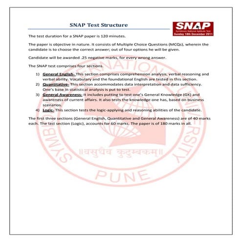 SNAP test structure | PDF