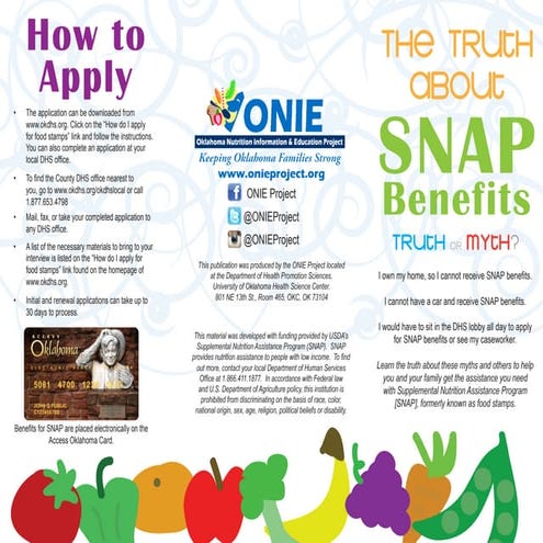 SNAP Benefits Brochure | PDF