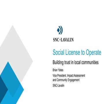 Social License To Operate - Building Trust in Local Communities | PPTX