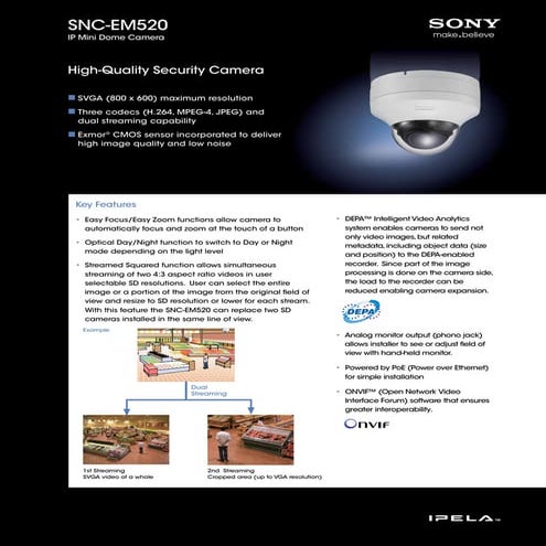 Security Camera Datasheet Template | PDF