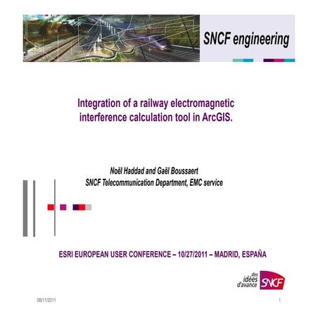 Integration of a Railway Electromagnetic Interference Calculation Tool ...