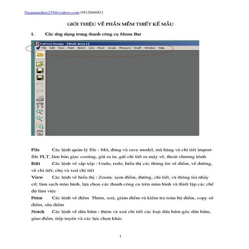 Hướng Dẫn Sử Dụng Lệnh Trong ACCUMARK Pattern Design | PDF