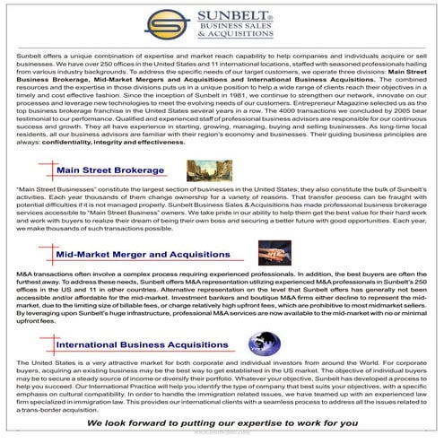 Business Seller Information Package | PDF