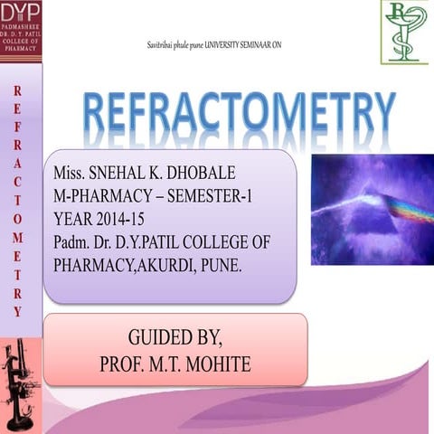 Snehal refractometry | PPTX