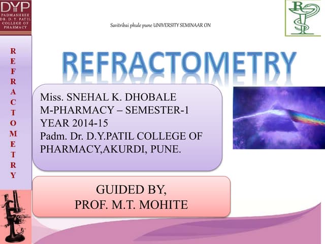 To find the refractive indexes of (a) water,(b) oil using a plane ...