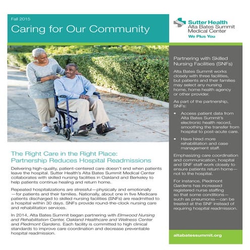 Caring for Our Community: Collaborating with Community Partners | PDF