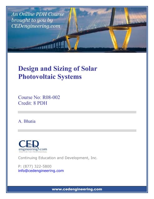 Solar PV Systems Notes | PDF