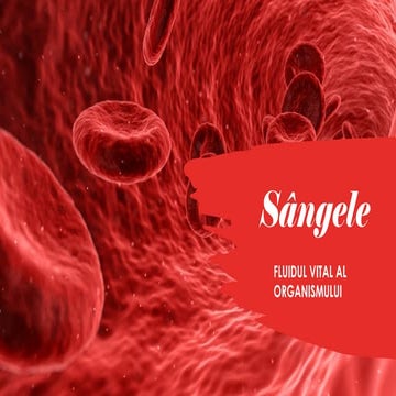 Sângele-fluidul vital al organismelor vii | PPT