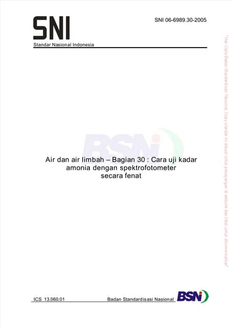 SNI 19-7119.2-2005 tentang Udara Ambien - Bagian 2: Cara Uji Kadar Nitrogen Dioksida (NO2 ...