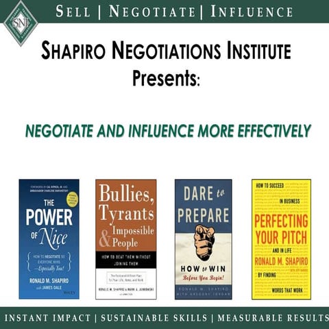 Negotiate and Influence More Effectively | PPT