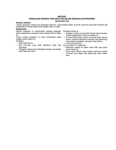 SNI 19-7119.2-2005 tentang Udara Ambien - Bagian 2: Cara Uji Kadar ...