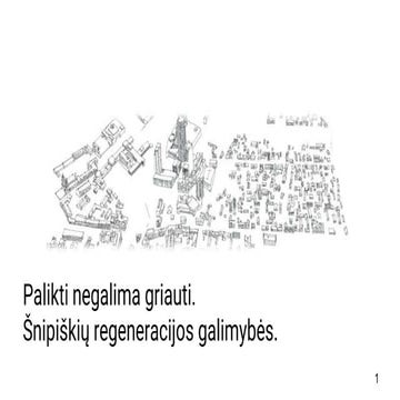 Šnipiškės griauti negalima palikti | PPTX