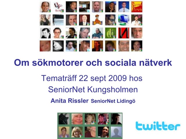 SeniorNet Lidingö okt 2011 | PPT