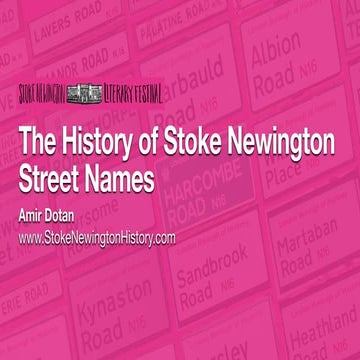 Past Memories and a New World: Photographs of Stoke Newington from the ...