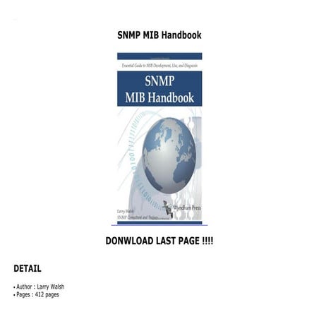 SNMP MIB Handbook | PDF
