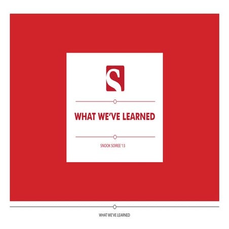 What we've learned | PDF