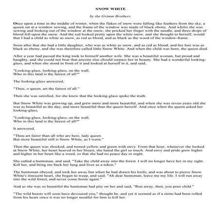 Snow white | PDF