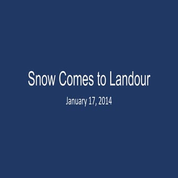 Snow comes to landour | PPT
