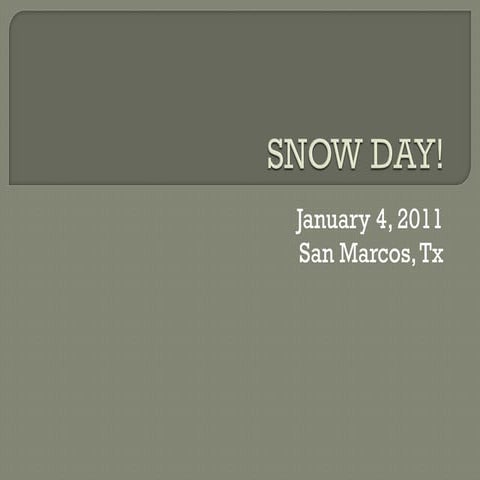 Snow day! | PDF