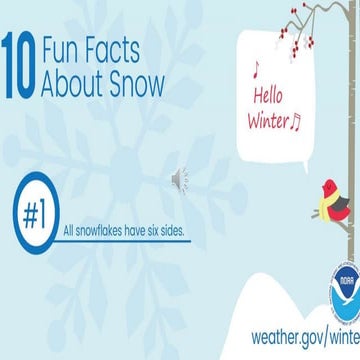 NOAA Fun Snow Facts | PPT