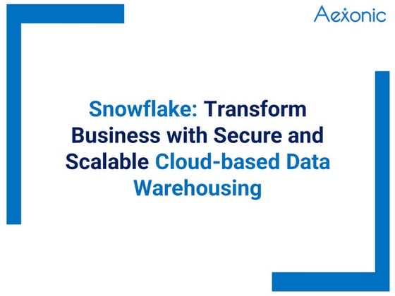 What is Snowflake Cloud Data Platform.pdf