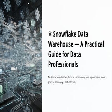 Introduction to snowflake | PPTX