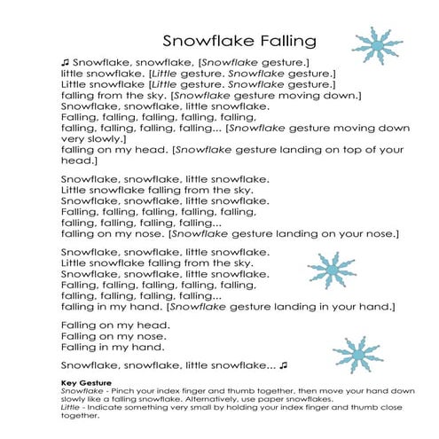 Snowflake falling | DOCX